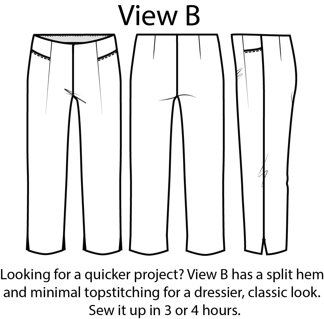 Diamond Hem Trousers – Style Falcon